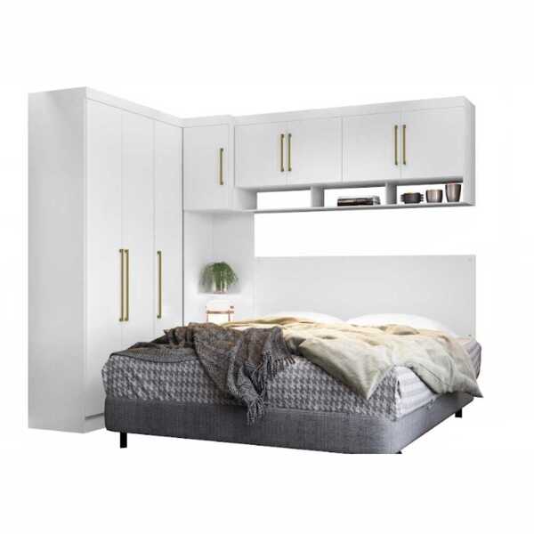 Guarda Roupa Modulado Casal Módena Composição 03 Branco 77003 Demóbile ...