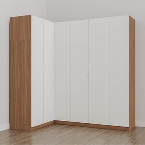 Guarda Roupa Modulado De Canto 6 Portas 3 Peças Hera Cabecasa ...