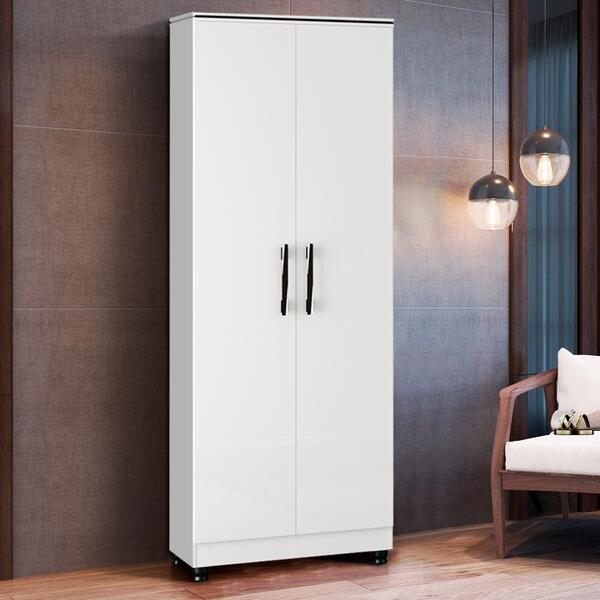 Guarda Roupa Pequeno 2 Portas Com Cabideiros Branco Delta Fênix | Leroy ...