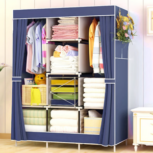 Guarda Roupa Portátil 3 Portas Cor Azul | Leroy Merlin