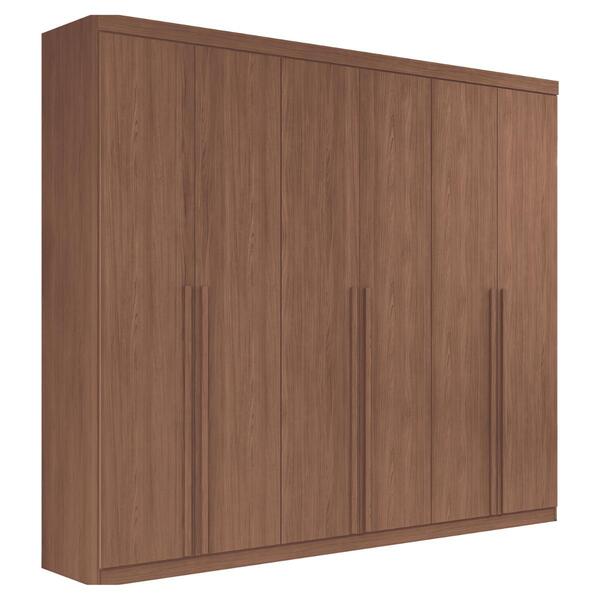 Guarda Roupa Ripado 6 Portas Casal Cadiz Jatobá | Leroy Merlin