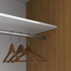 Guarda Roupa Solteiro 2 Portas Freijó Natural Branco 165x59, | Leroy Merlin