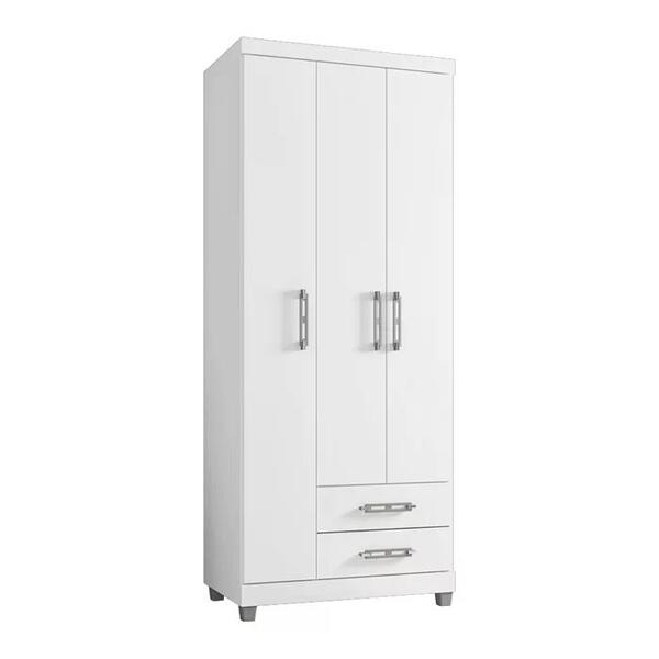 Guarda Roupa Solteiro 3 Portas Louise Reajl Moveis | Leroy Merlin