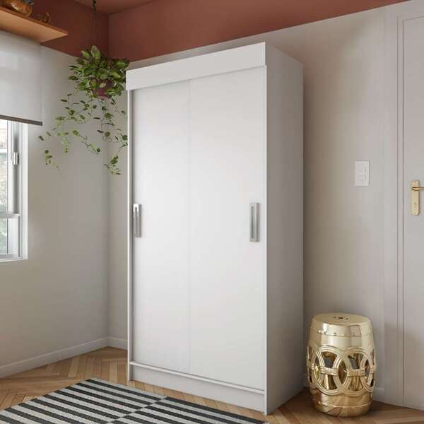 Guarda-roupa Solteiro Atlanta 2pt Branco | Leroy Merlin