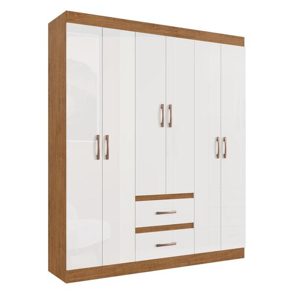 Guarda-roupas 6 Portas 2 Gavetas Multimóveis Cr35113 | Leroy Merlin