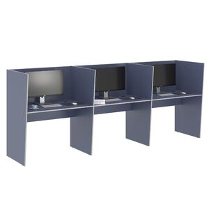 Guiche Office 3 Lugares Irlanda Azul | Leroy Merlin