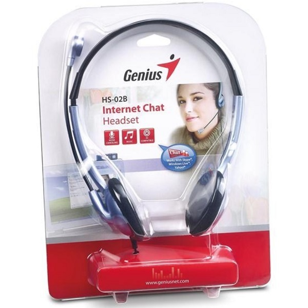 Headset Genius Hs-02b P2 Headband 20hz | Leroy Merlin