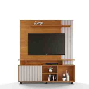 Home Para Tv 65'' Serrano New Ripado Porta De Correr C/rodízios ...
