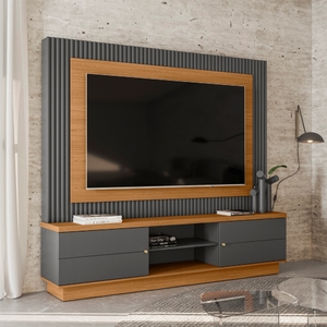 Home Para Tv 70 Polegadas Felix Nature Chumbo | Black Friday Leroy Merlin