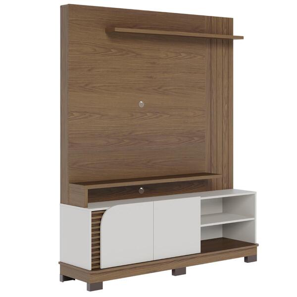 Home Para Tvs 65" Com 2 Portas Lia Amendoa Off White Mate | Leroy Merlin