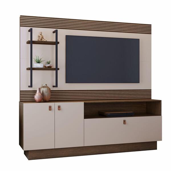 Home Soberano Para Tv Até 60 Polegadas Jcm Movelaria Café Off White ...