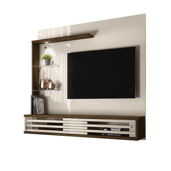 Home Theater Dunnas Painel Suspenso P/ Tv 50 Polegadas Off White ...