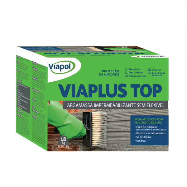 Impermeabilizante Viaplus Top 18kg Viapool | Leroy Merlin