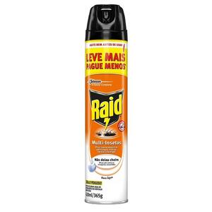 Inseticida Aerosol Raid Multi A Base De Água 420ml - Embalagem Com 12 ...