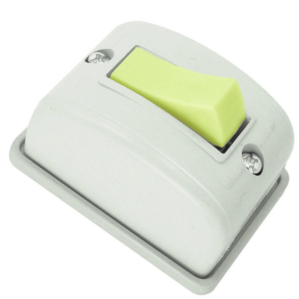 Interruptor 1 Tecla Paralela Retangular Cinza Radial 1801046 | Leroy Merlin