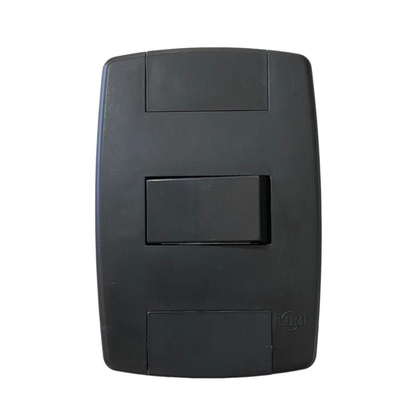Interruptor Simples Preto 10a 250v Placa Espelho 4x2 Ilumi | Leroy Merlin