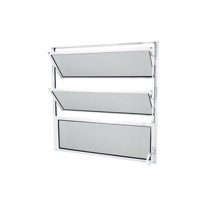 Janela Basculante De Aluminio Com Abertura Central 1 Seção Vidro Mini ...