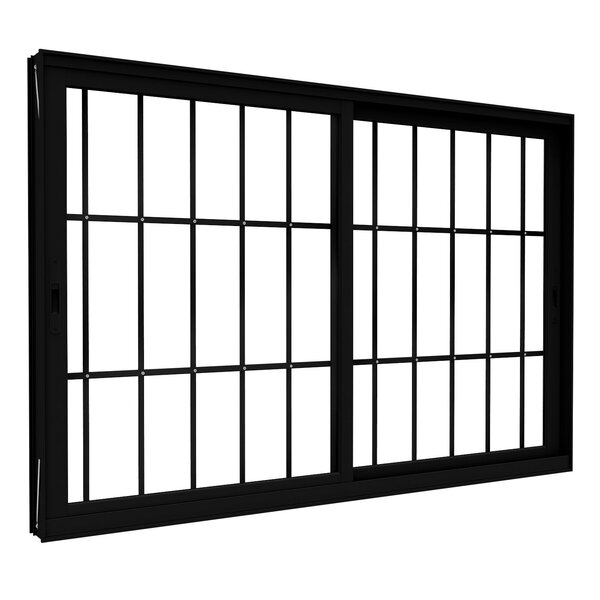 Janela De Alumínio De Correr Lateral 2 Folhas Móveis Com Grade ...