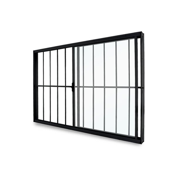 Janela De Correr Abertura Direita 2 Folhas Grade Vidro Liso 100x120cm ...