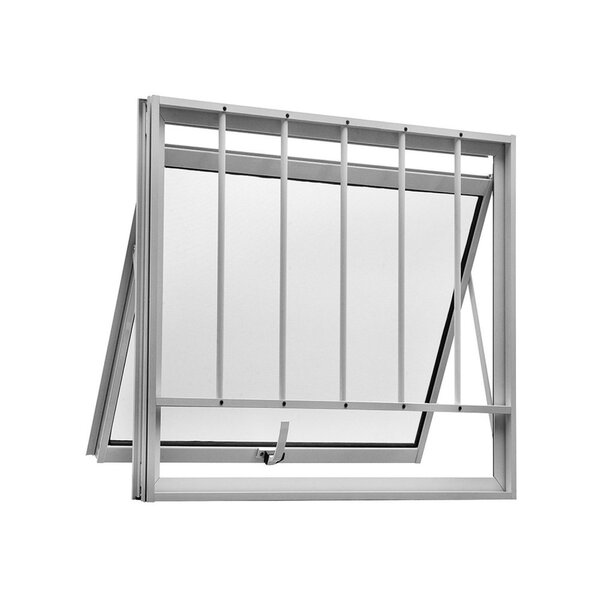 Janela Maxim-ar 1 Secção Central Topsul Vidro Mini Boreal Com Grade ...