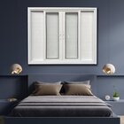 Janela Veneziana Lambril 6 Folhas Linha Veneza 100x100 Branco Branco ...
