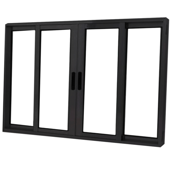 Janela Vitro 4 Folhas Alumínio Preto Linha 25 Medidas:100 X 200 | Leroy ...