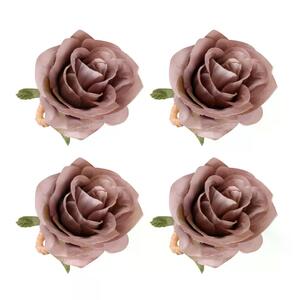 Jogo De 4 Aneis Rosa Para Guardanapo Em Plastico D7xa11cm Cor Cinza ...
