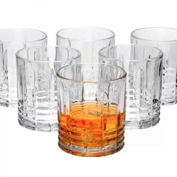 Jogo De 6 Copos Baixos Para Whisky Vidro 340 Ml - Mimo Style | Leroy Merlin