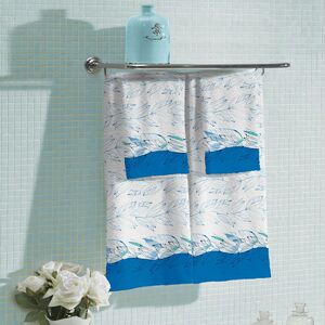 Jogo De Banho Estampado 5 Peças Topázio Lepper | Leroy Merlin