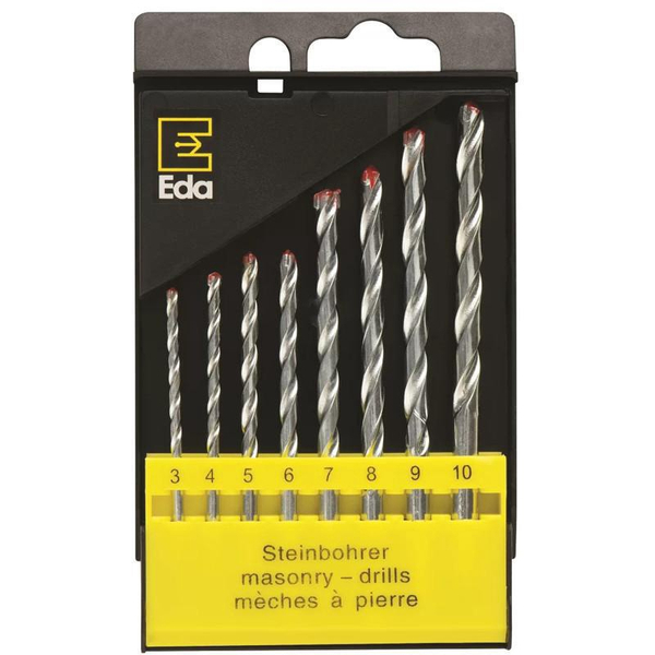 Jogo De Brocas C- Ponta De Vídia C-8 Pçs 3-10mm Eda 5tw | Leroy Merlin