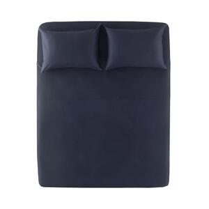 Jogo De Cama Casal 4 Peças Altenburg Algodão Lux 200 Fios Azul Etienne ...