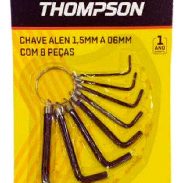 Jogo De Chave Allen Hexagonal 1,5mm A 6mm - 8 Peças | Leroy Merlin
