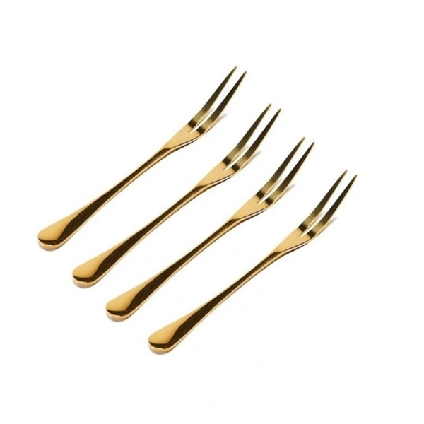 Jogo De Garfos Para Petiscos Em Aço Inox 4 Peças Mini Garfinhos ...