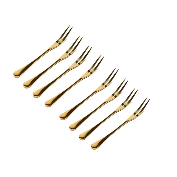 Jogo De Garfos Para Petiscos Em Aço Inox 8 Peças Mini Garfinhos ...