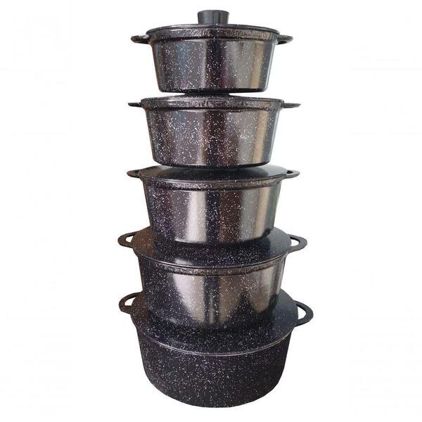 Jogo De Panelas Alumínio Batido Fundido Tampa Pesada Belmar | Leroy Merlin