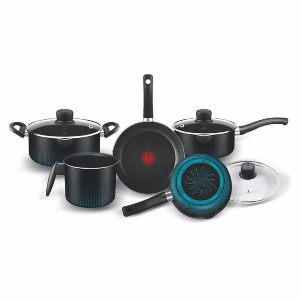 Jogo De Panelas Rochedo Smart 5 Peças Preto | Leroy Merlin