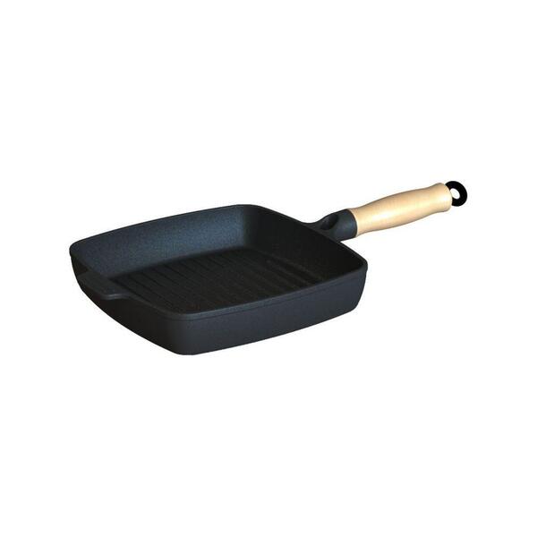 Jogo Grill De Ferro Fundido De Frigideira E Prensador Carne | Leroy Merlin