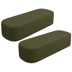 Kit 02 Puffs Decorativo Orgânico Para Living Quarto 160cm Doha W01 ...