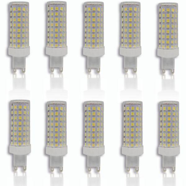 Kit 10 Lampada Led Halopim G9 12w 96 Leds Para Lustre Arandela 220v ...