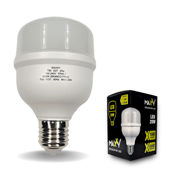 Kit 10 Lâmpadas Led Bulbo 20w Fria - Frio (6500k) | Leroy Merlin