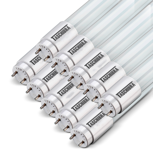 Kit 10 Lâmpadas Tubo Led T8 20,5w 120cm G13 Taschibra Bivolt 6500k Luz Branco Frio | Leroy Merlin