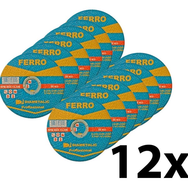 Kit 12 Disco Corte Fino Inox Ferro 110mm Diametalic | Leroy Merlin