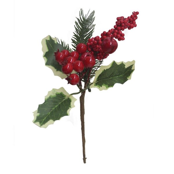 Kit 12 Ramos Artificiais Natalino Romã Decoração De Natal 22cm | Leroy ...