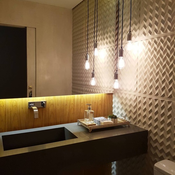 Kit 16 placas em pvc poliestireno revestimento 3d teto e parede modelo ...