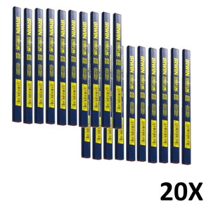 Kit 20 Lápis Carpinteiro E Marceneiro P/ Marcações Irwin | Leroy Merlin