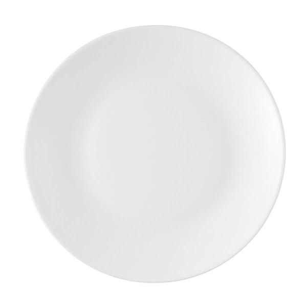 Kit 24 Pratos Rasos 18cm Brancos Plásticos Coza Duro Para Refeição ...