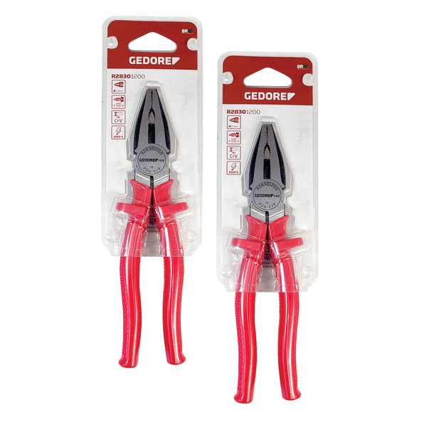 Kit 2 Alicates Universal Gedore 1000v 8 Pol R28301200 | Leroy Merlin