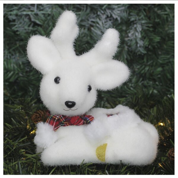 Kit 2 Bonecos De Natal Enfeite Natalino Rena Felpuda 20cm | Leroy Merlin