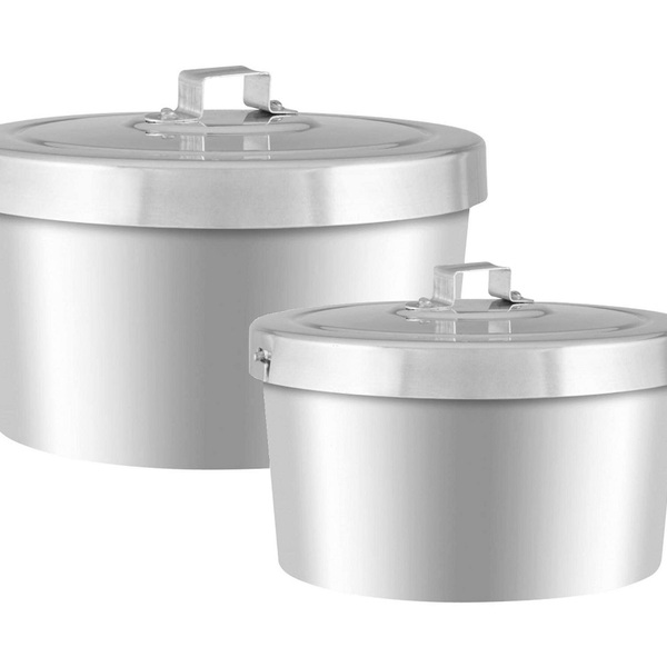 Kit 2 Formas De Pudim Com Tampa Alumínio 18 E 20 Pudinzeira | Leroy Merlin