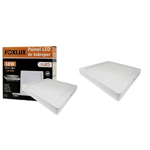 Kit 2 Painel Led 18w Downlight Bivolt Quadrado 6500k Foxlux | Leroy Merlin